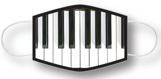 Piano/Keyboard Face Mask from Piano Supplies